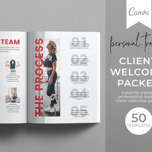 Fitness & Nutrition Client Welcome Pack Template Client - Etsy