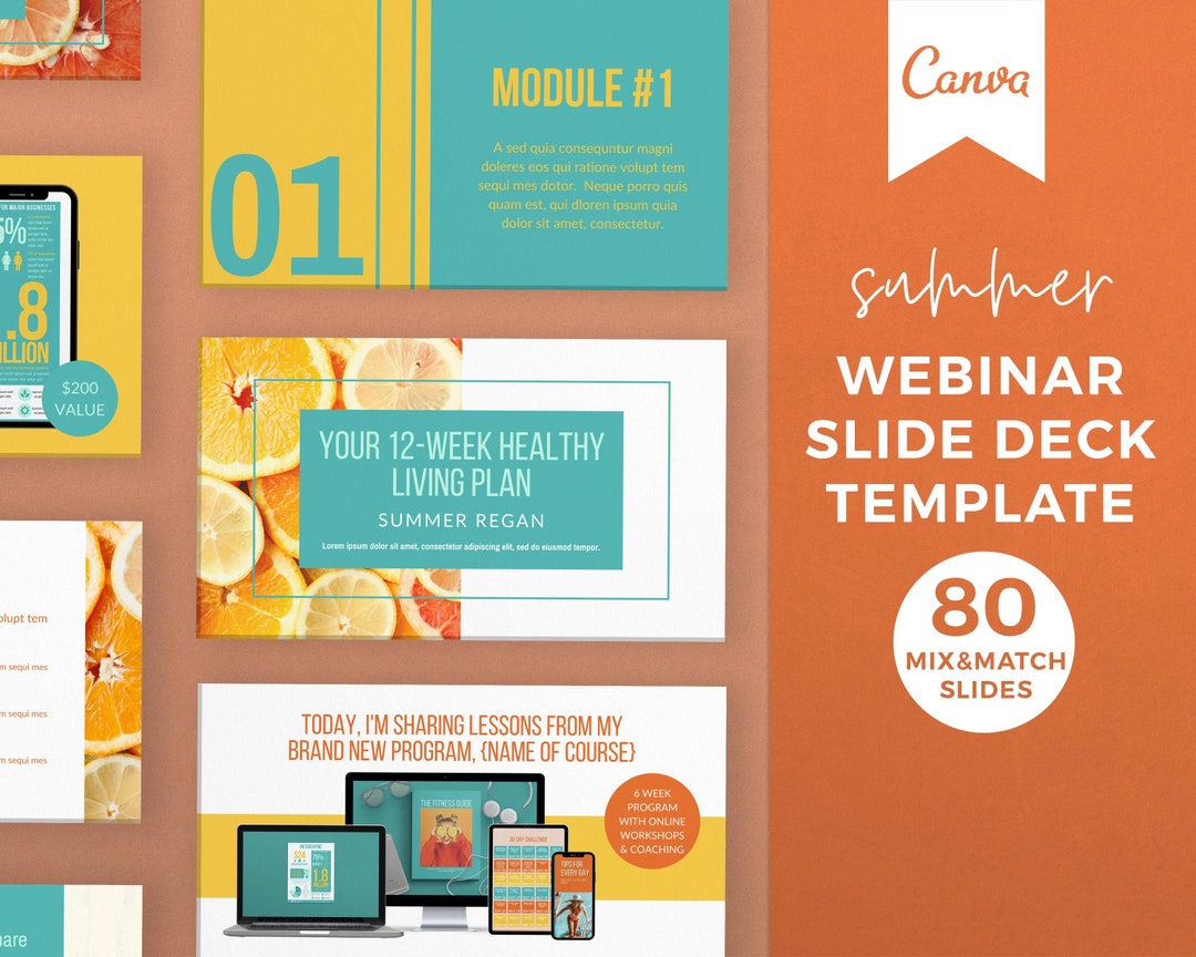 Webinar Template, Masterclass Template, Webinar Slide Deck, Online ...