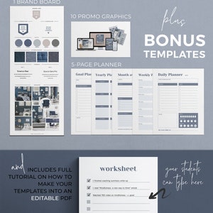 Ebook Template Bundle, Course Creator Toolkit, Canva Template Bundle ...