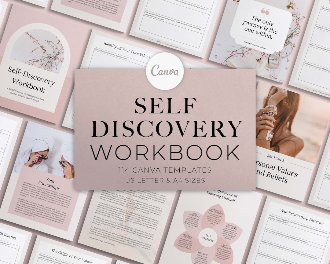 Ebook Template Canva Self Discovery Journal Canva Templates - Etsy UK