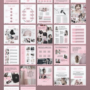 Beauty Blogger Canva Template Beauty Ebook Template Makeup | Etsy