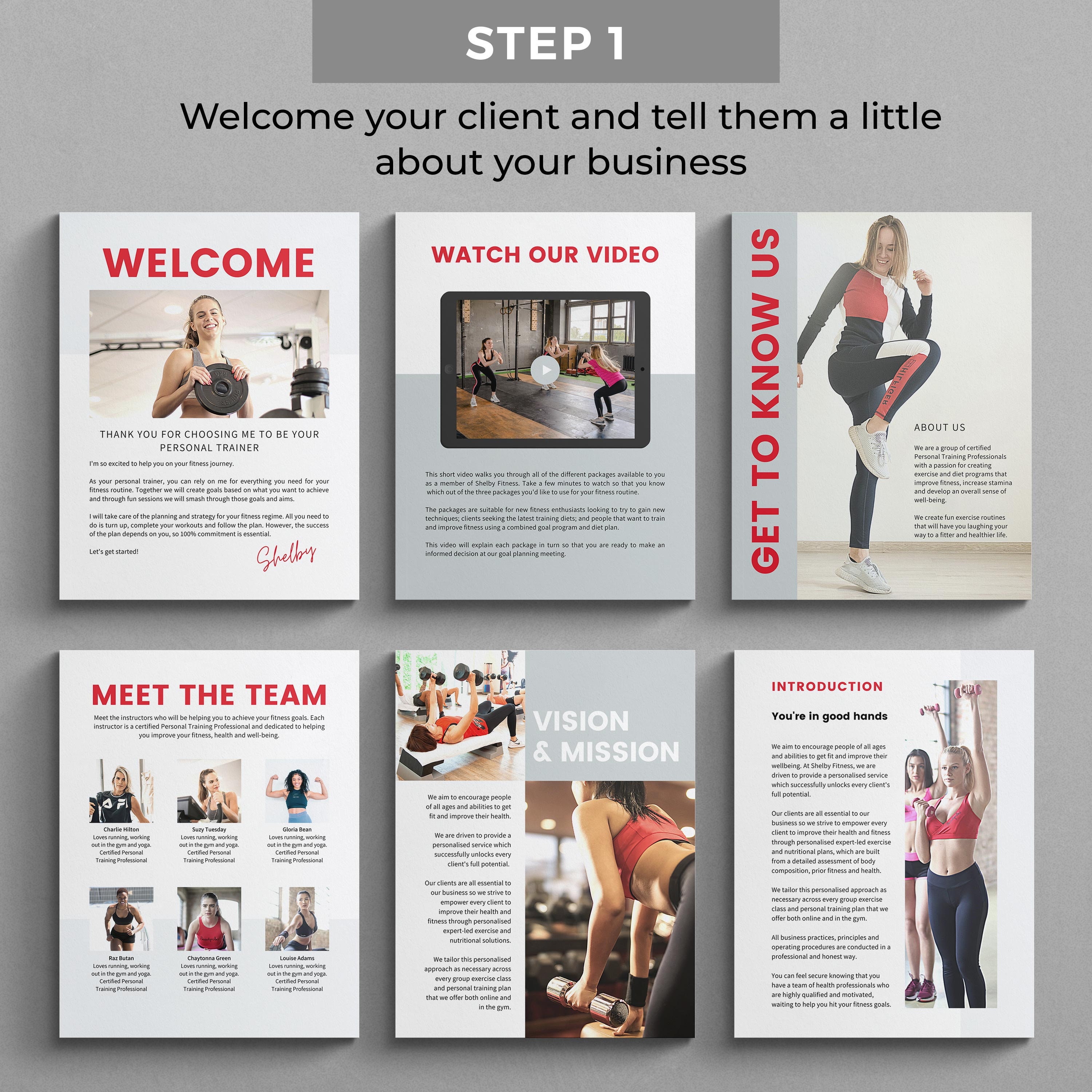 Personal Trainer Client Welcome Packet Canva Template - Etsy UK