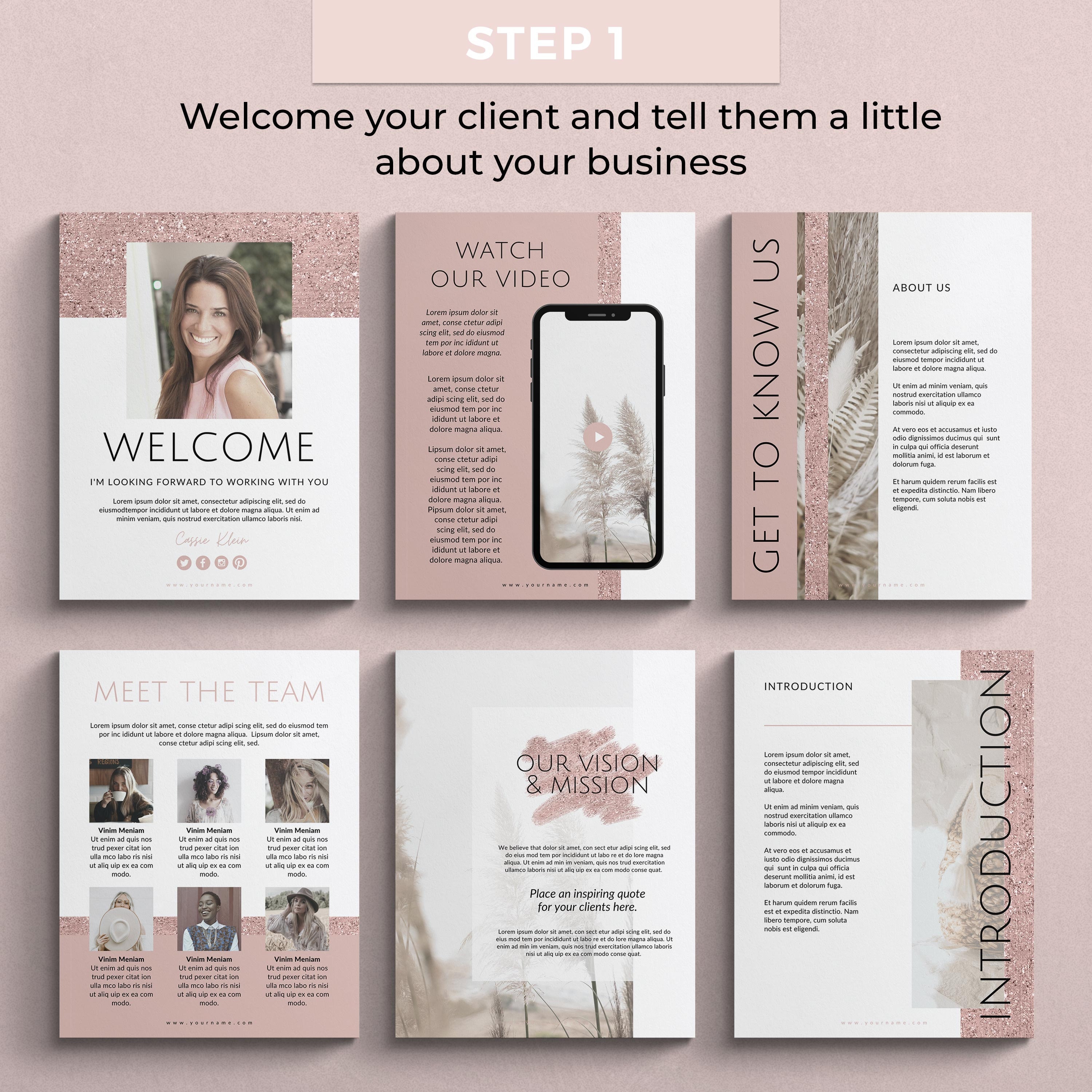 Client Welcome Kit Client Welcome Packet Template Canva - Etsy Canada
