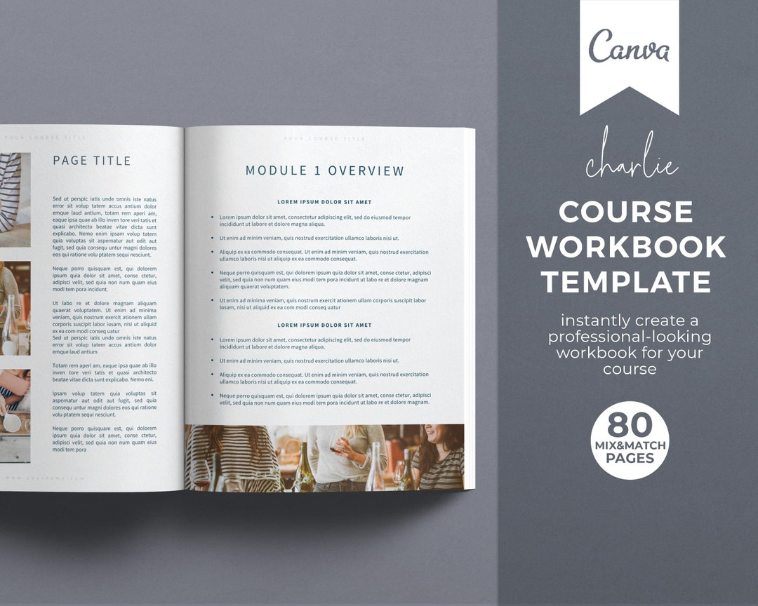 Canva Course Workbook Template: 80-page Ebook (A4 & US Letter) - Etsy