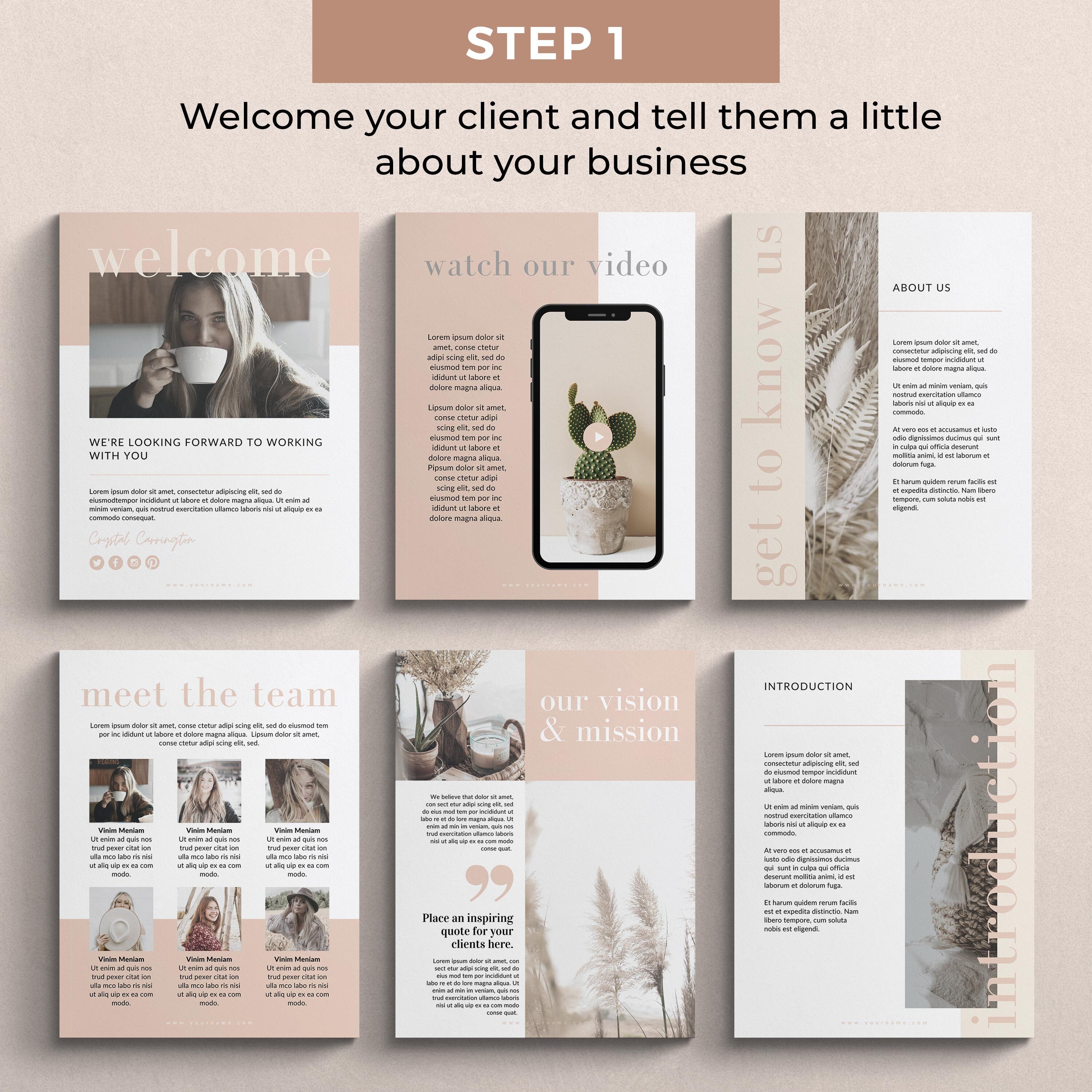 Client Welcome Kit Client Welcome Packet New Client | Etsy