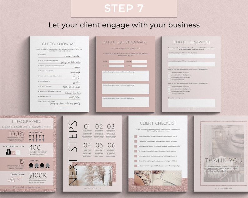 Client Welcome Kit Client Welcome Packet Template Canva | Etsy
