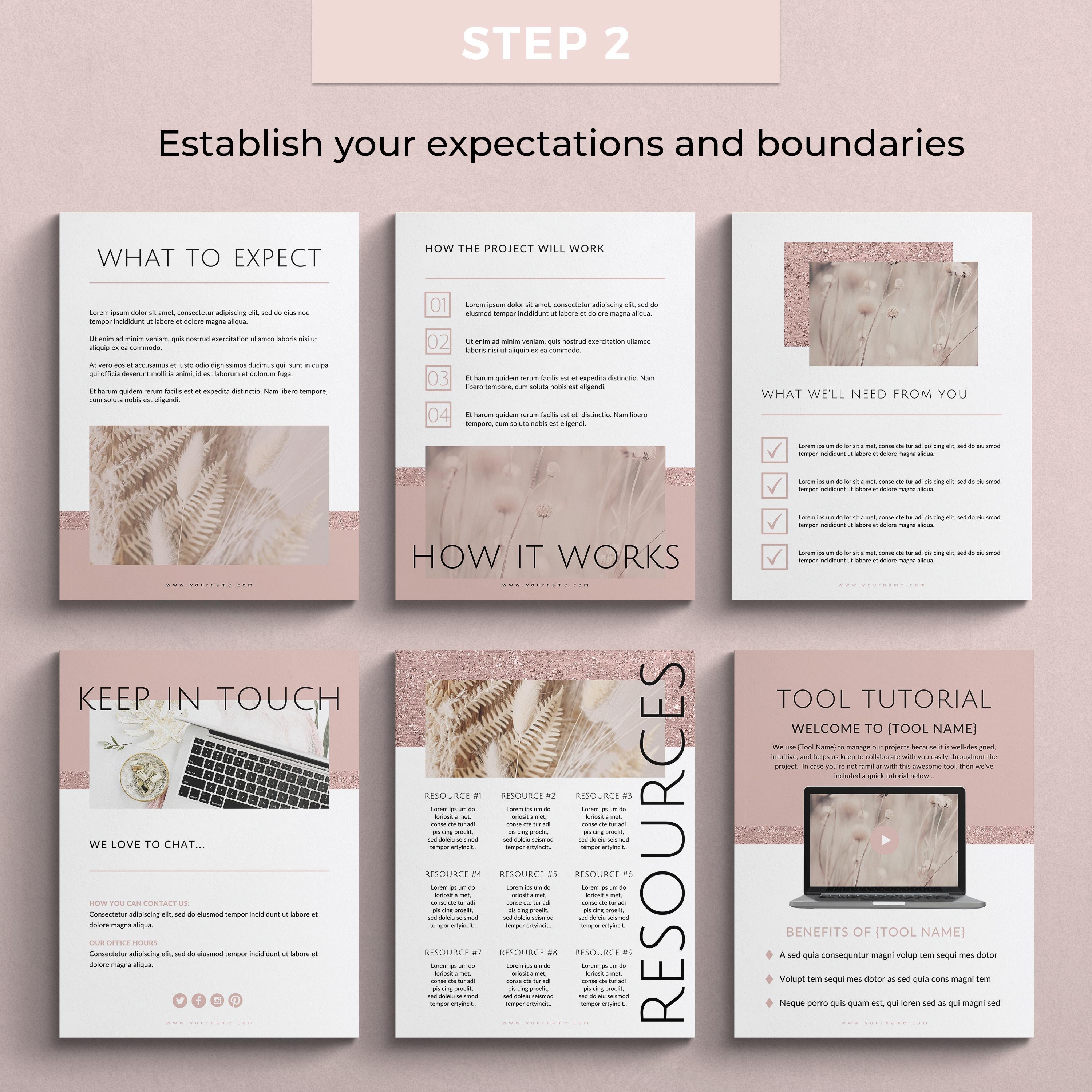 Client Welcome Kit Client Welcome Packet Template Canva - Etsy Canada