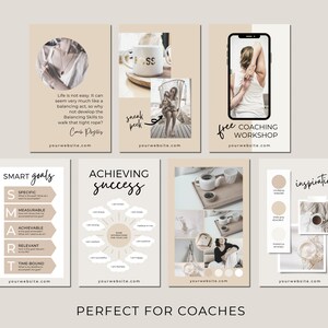 Coach Pinterest Template, Coaching Pinterest Template, Canva Template ...