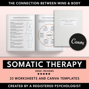 Somatic Therapy Worksheets: Emotional Regulation & Sensory Awareness ...