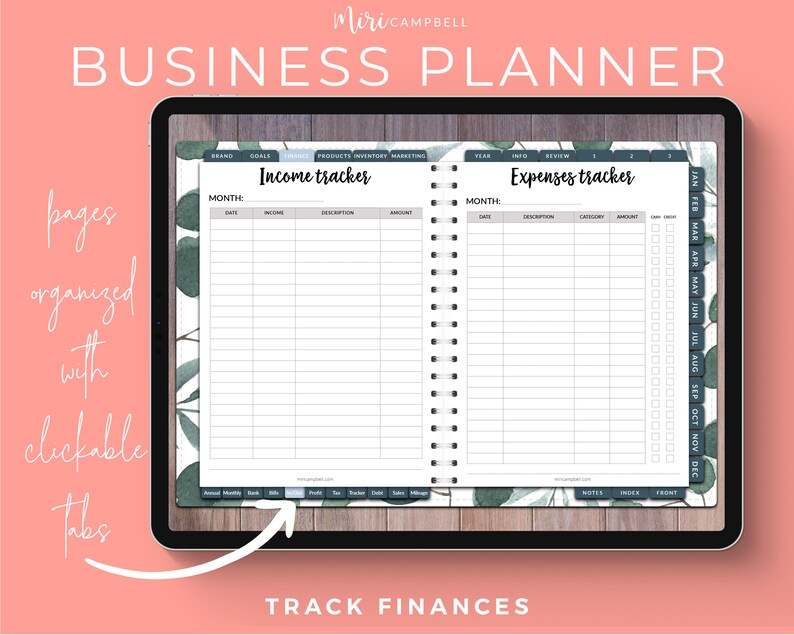 Digital Business Planner iPad Business Planner Goodnotes | Etsy