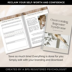 Imposter Syndrome Workbook Canva Templates: Coaching Journal (PDF) - Etsy