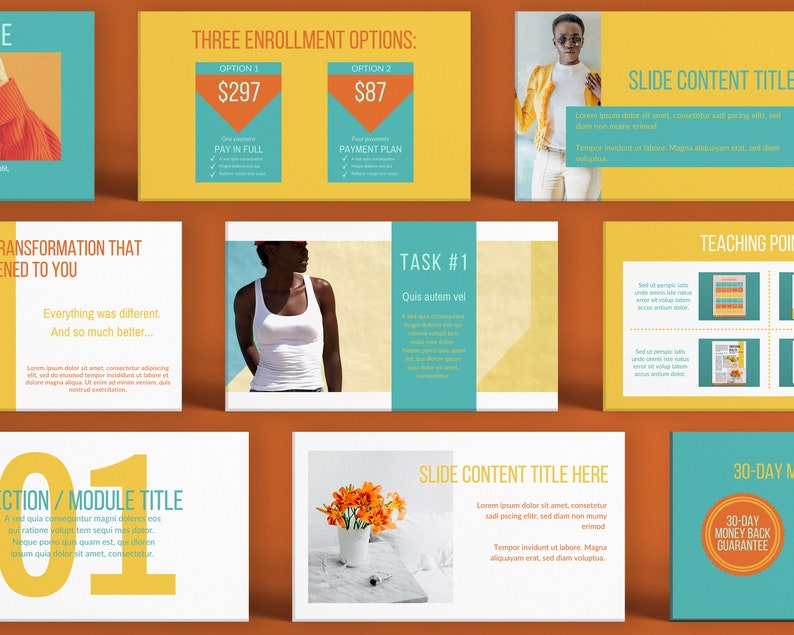 Webinar Template Masterclass Template Webinar Slide Deck - Etsy UK