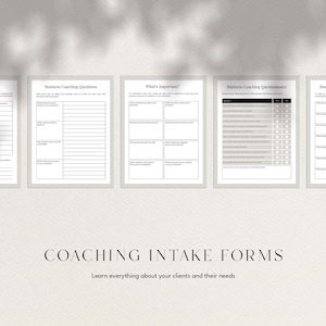 Business Coaching Worksheet Templates: 100+ Canva Tools - Etsy