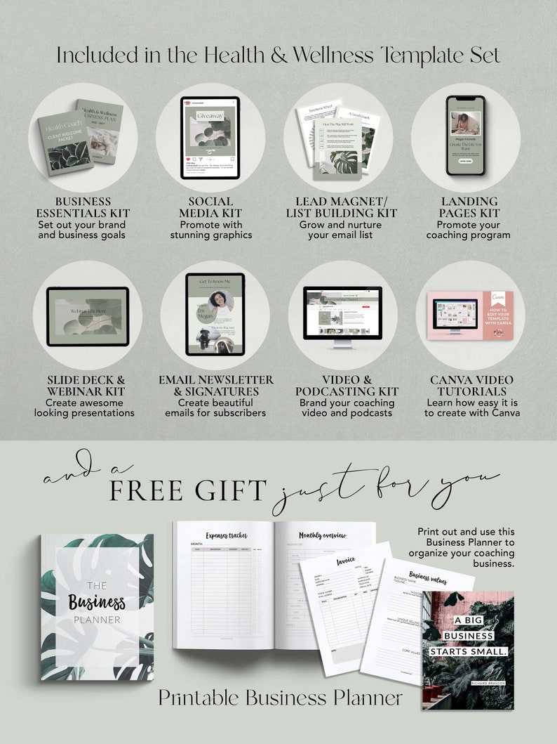 Health and Wellness Business Toolkit Health and Wellness - Etsy UK