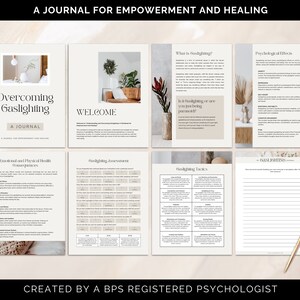 Gaslighting Journal Canva Template, Emotional Abuse Recovery, Self-help ...