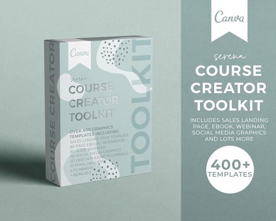 Ecourse Bundle Course Creator Toolkit Ebook Template | Etsy