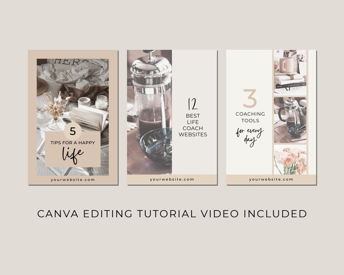 Coach Pinterest Template Coaching Pinterest Template Canva | Etsy