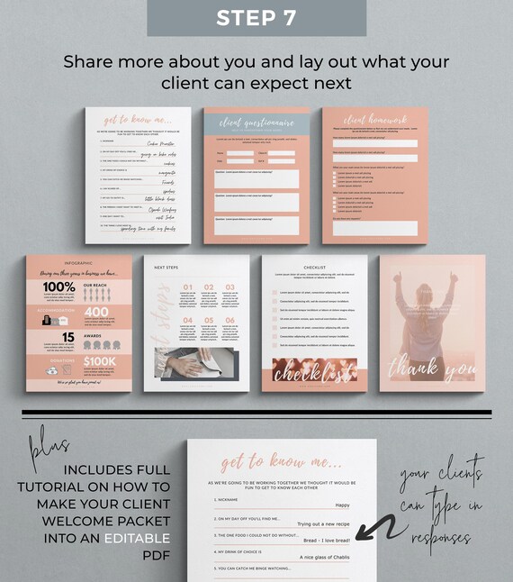 Paper New Client Welcome Planner Client Onboarding Template Client ...