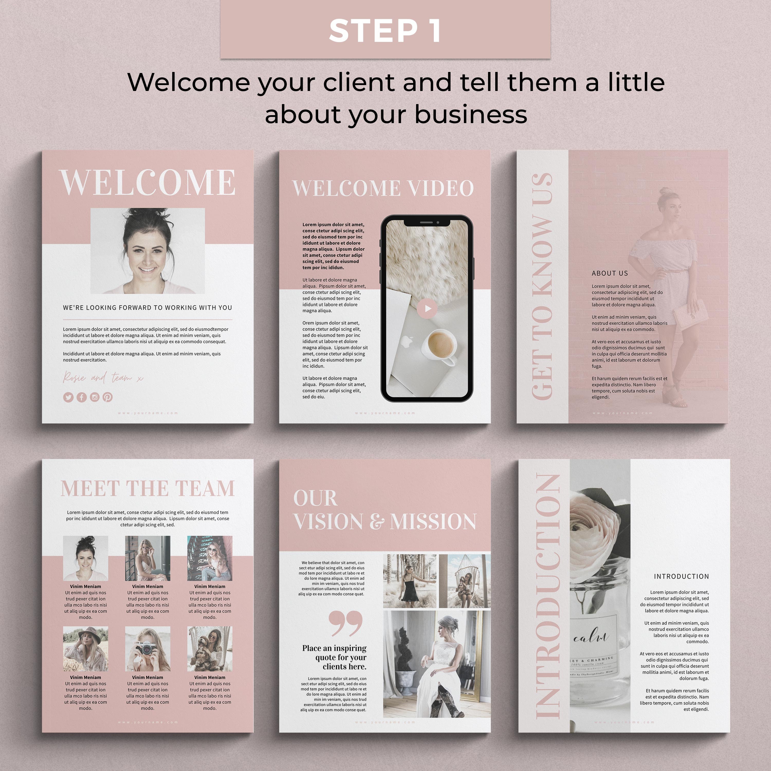 Client Welcome Kit New Client Welcome Packet Client Welcome | Etsy UK