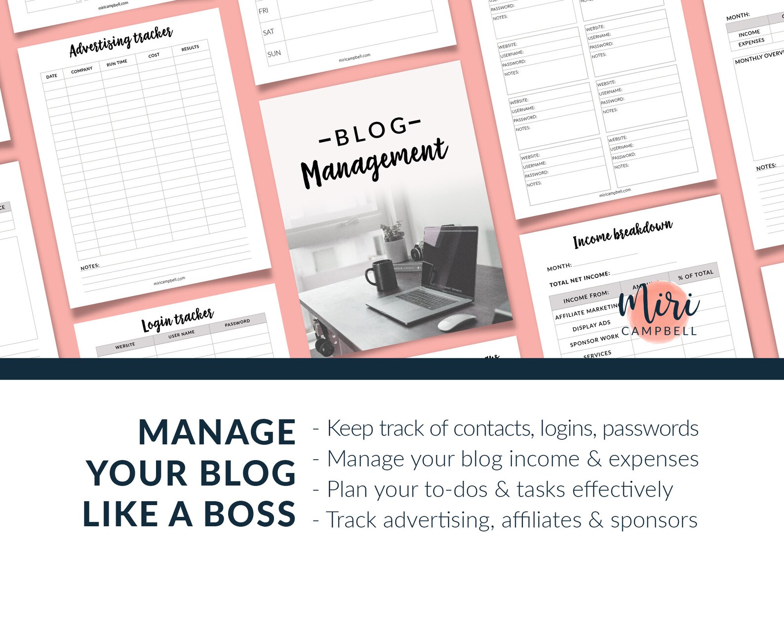 Blog Planner Printable Printable Blog Post Planner Blog SEO - Etsy