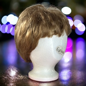 1960s Carousel Mod Wigs Styrofoam Head, Pink Box and Brown Mod Wig - Etsy