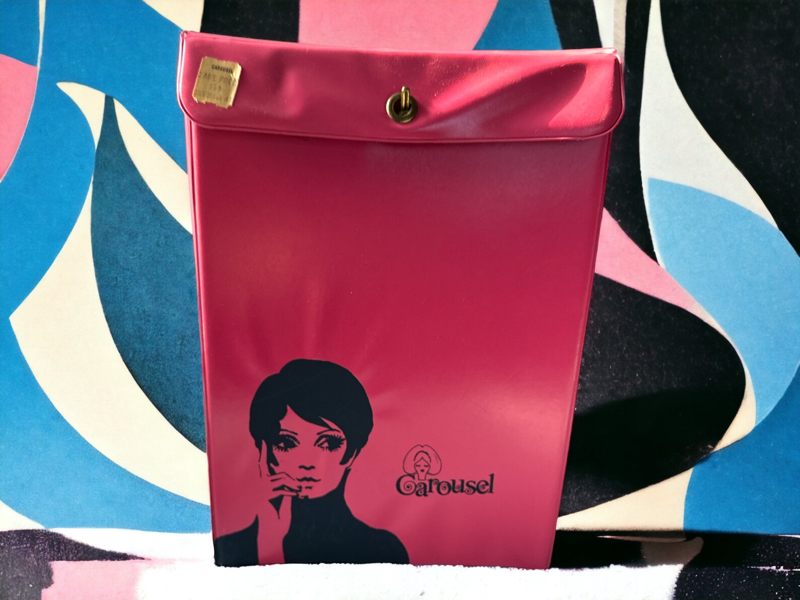 1960s Carousel Mod Wigs Styrofoam Head, Pink Box and Brown Mod Wig - Etsy