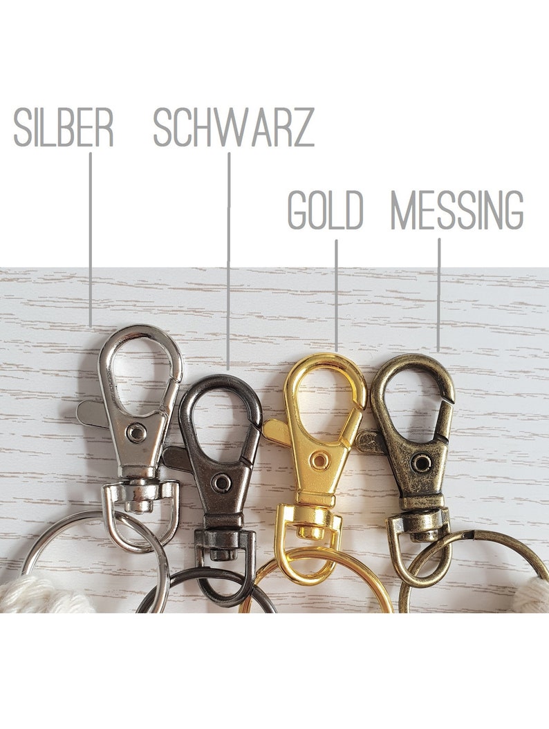 Macrame Loop Keychain Boho Cotton Bag Tag Choose Your Colour - Etsy