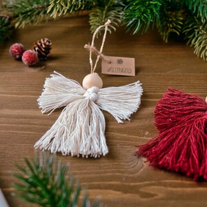 Macrame Angel Christmas Tree Ornament, Guardian Angel - Etsy