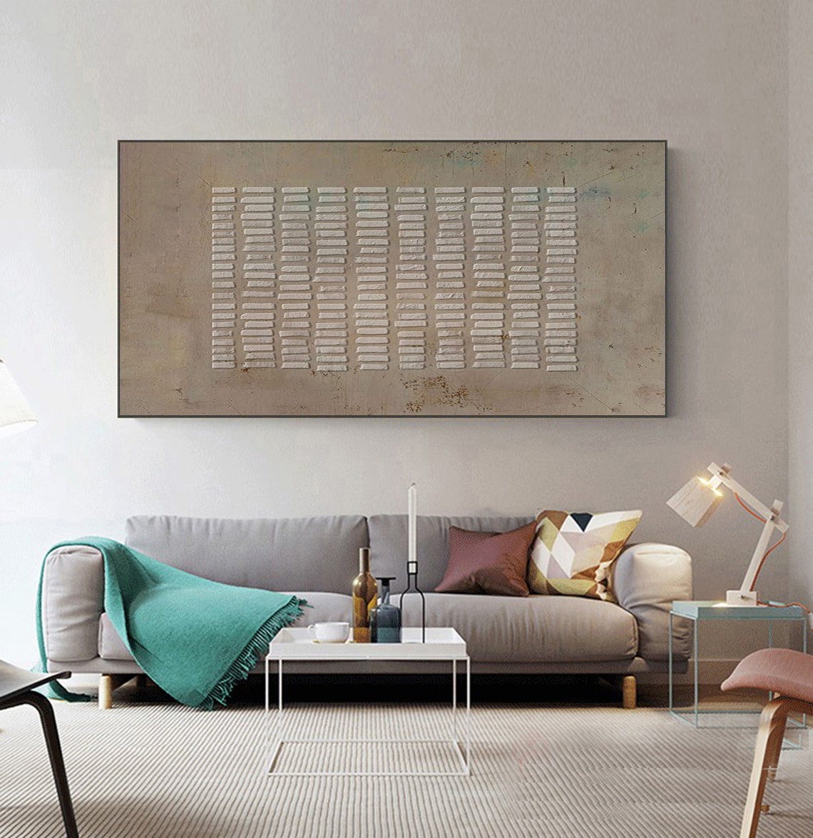 Brown Minimalist Painting Brown Wall Art 3d Texture Painting - Etsy