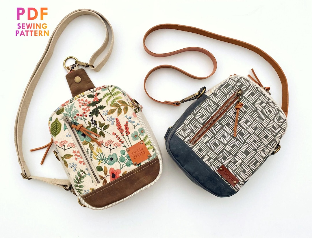 Pebble Sling Bag SEWING PATTERN: Convertible Backpack With Video ...