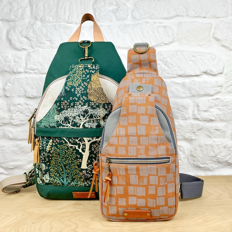 Kandou Patterns Retro-Tec Sling Bag Crossbody Laptop Bag pattern review ...