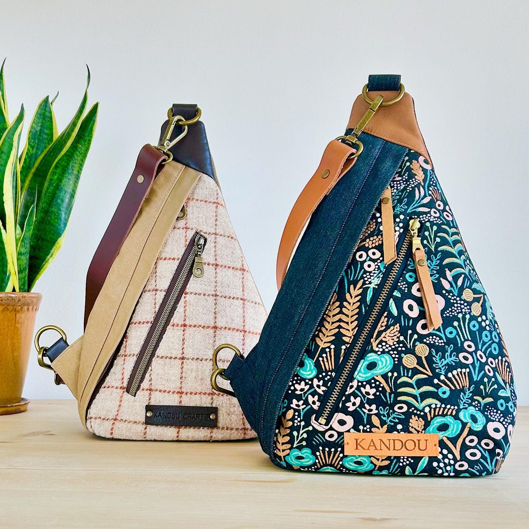 New Finn Sling Bag SEWING PATTERN, Unisex Sling Bag Pattern, Mini Sling ...