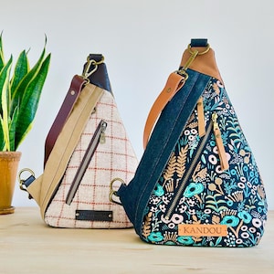 New Finn Sling Bag SEWING PATTERN, Unisex Sling Bag Pattern, Mini Sling ...
