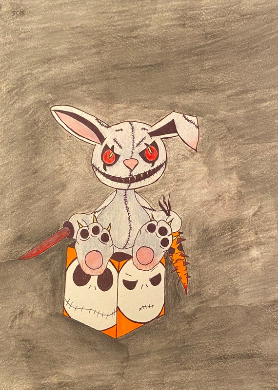 Evil Bunny Drawing