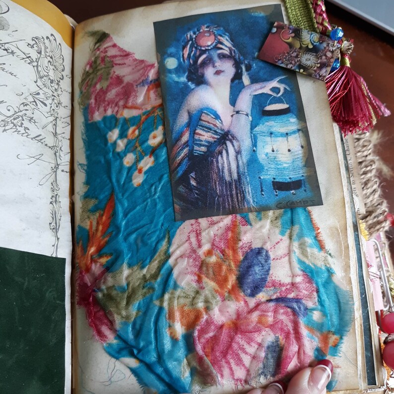 Handmade Gypsy Junk Journal Chunky Textured 50 Pages Colorful ...