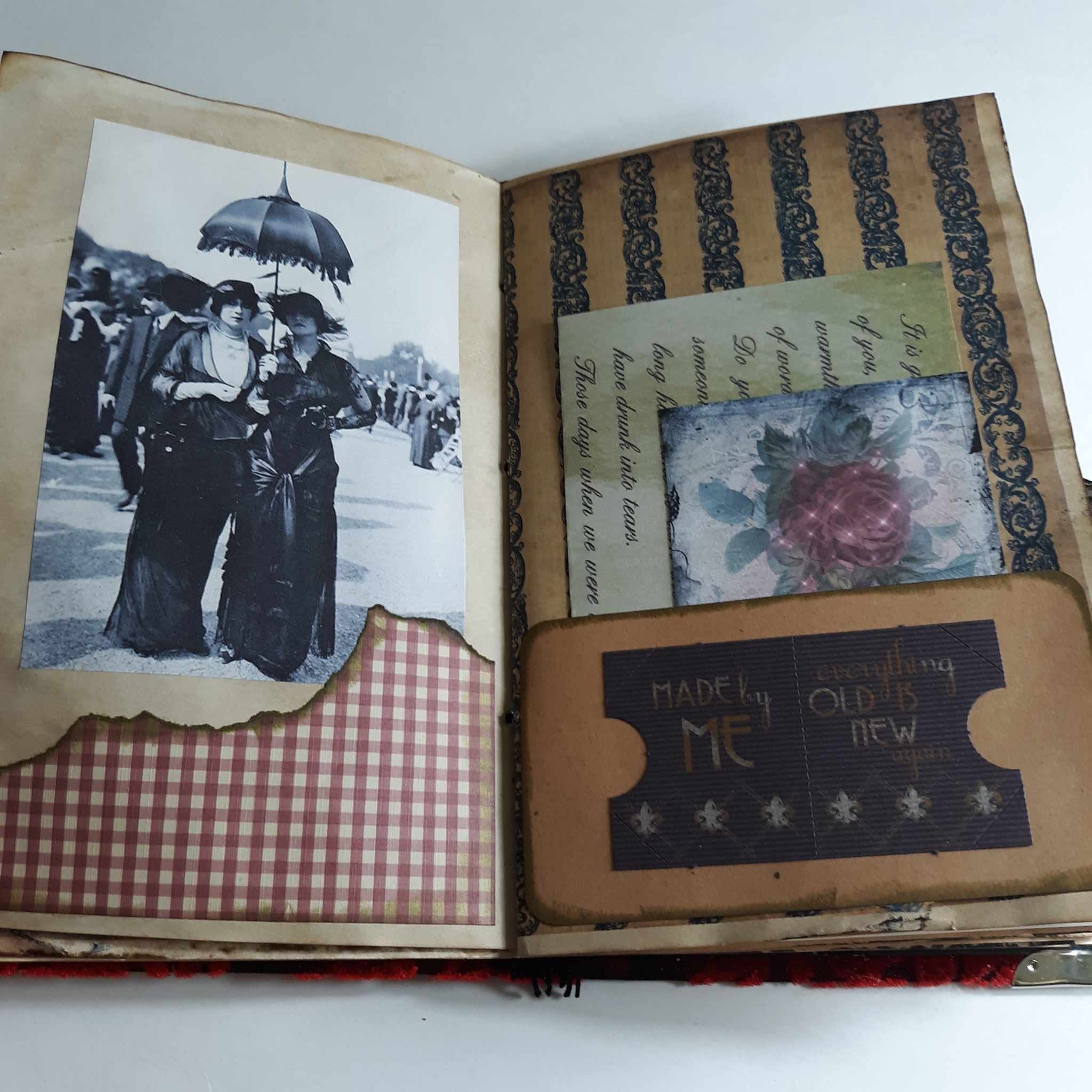 Ruby Gothic Junk Journal Handmade 72 Pages - Etsy