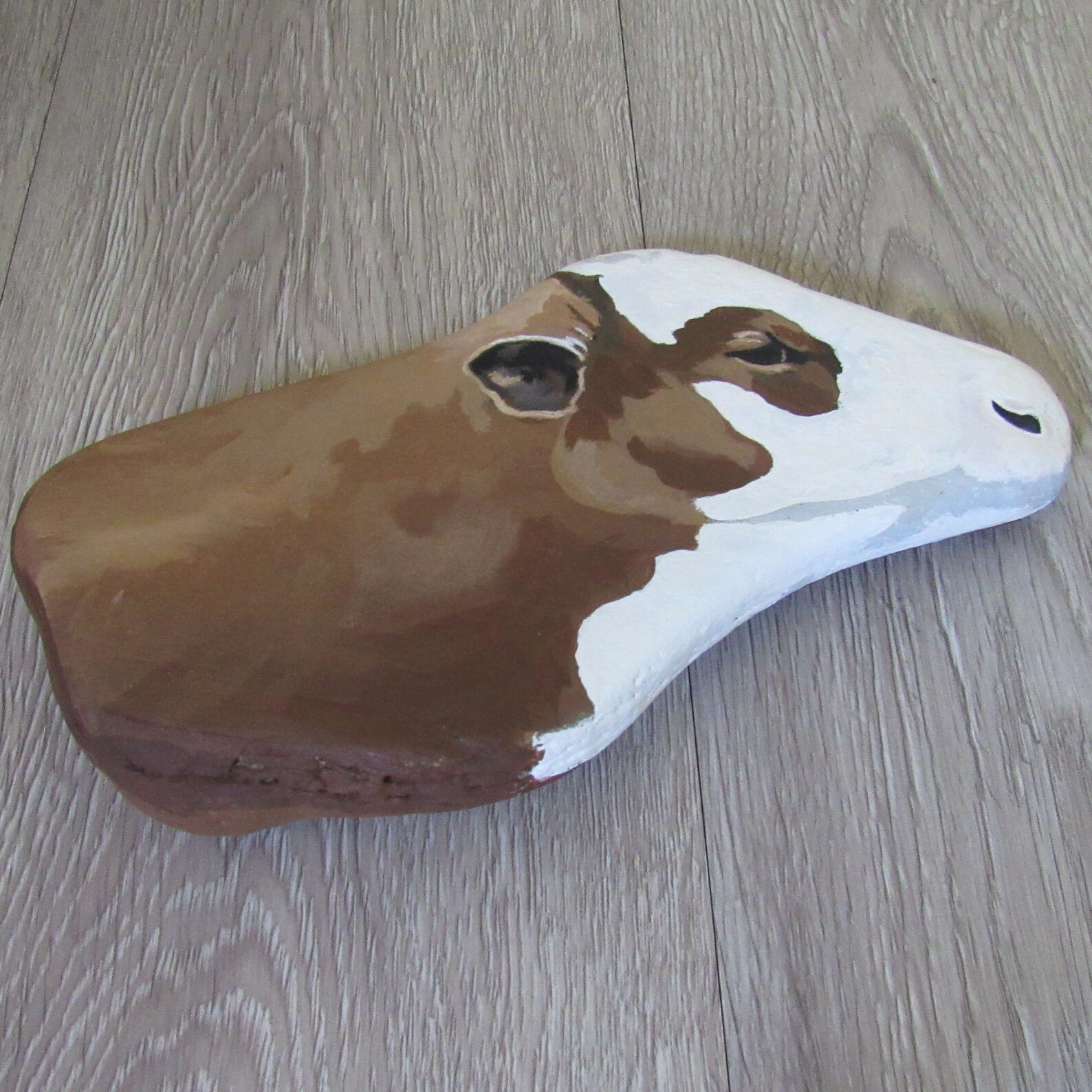 Hand Painted Cow Painted Rock Beach Rock Lake Rock Cow | Etsy