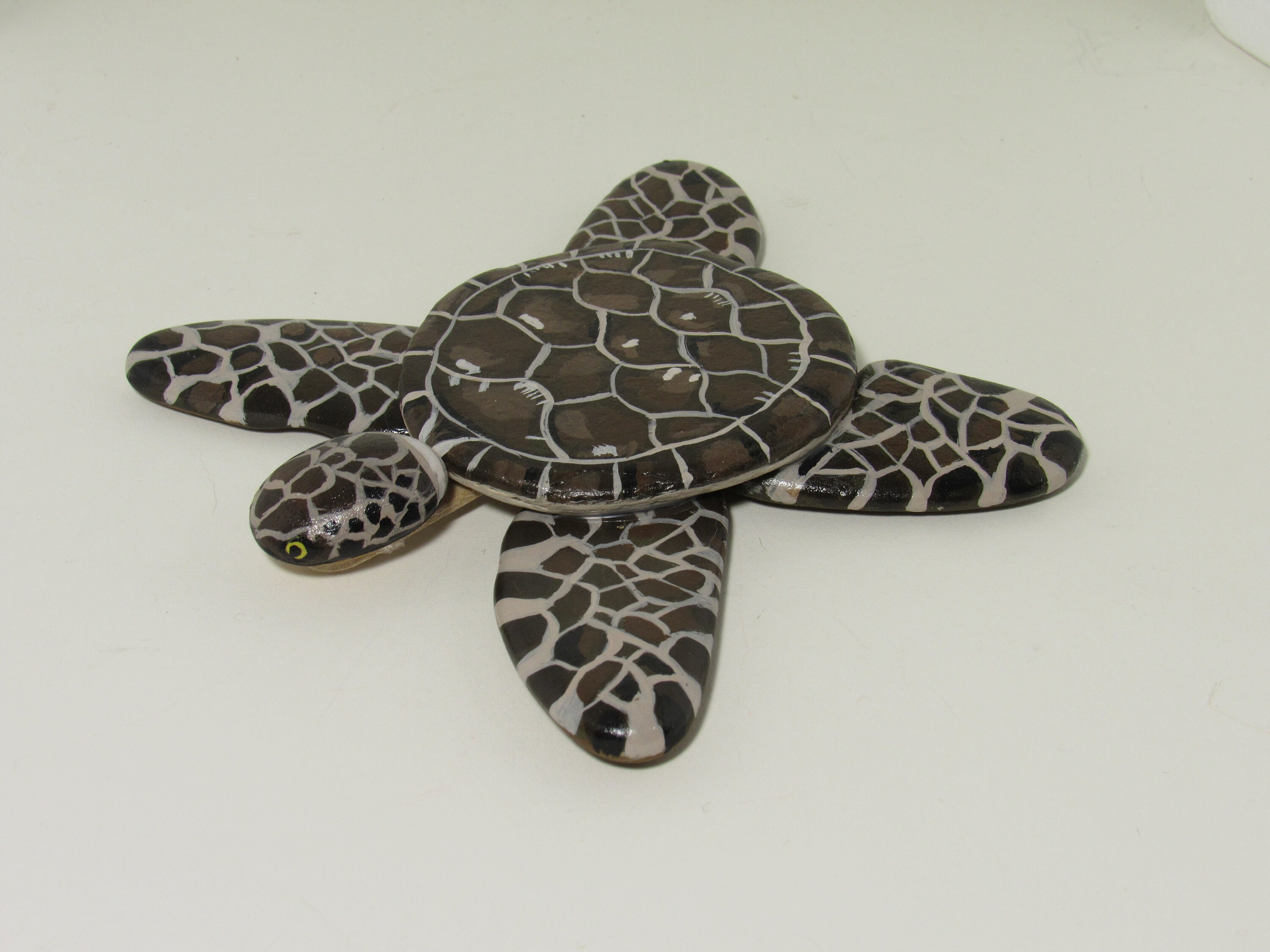 Sea Turtle Painted Rock Hand Painted Rock Turtle Rock Art Animals ...