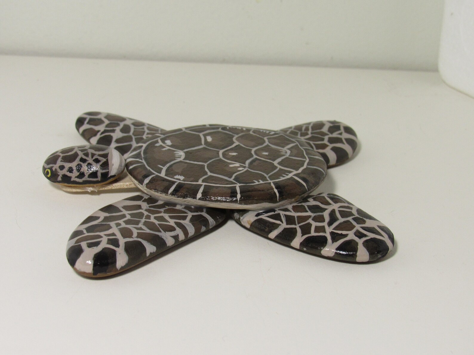 Sea Turtle Painted Rock Hand Painted Rock Turtle Rock Art Animals ...