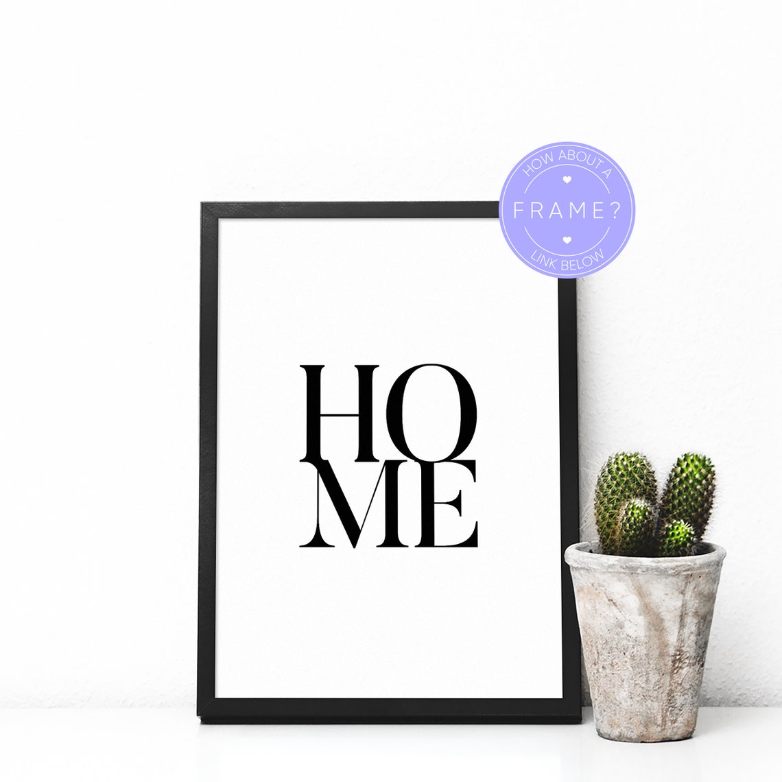 Home Typographic Print - Etsy