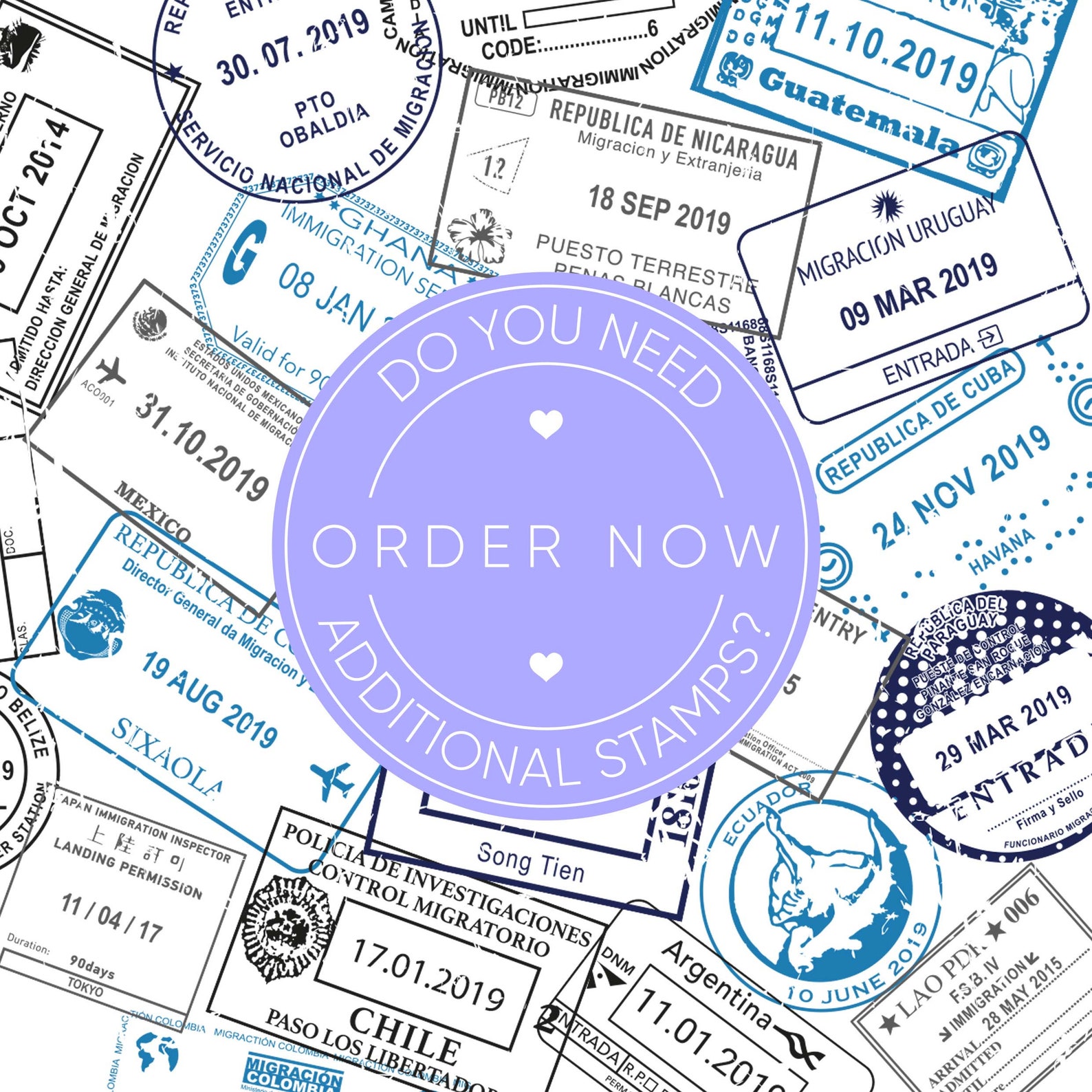 Individual Custom Passport Stamp, Perfect Gift for A Returning ...