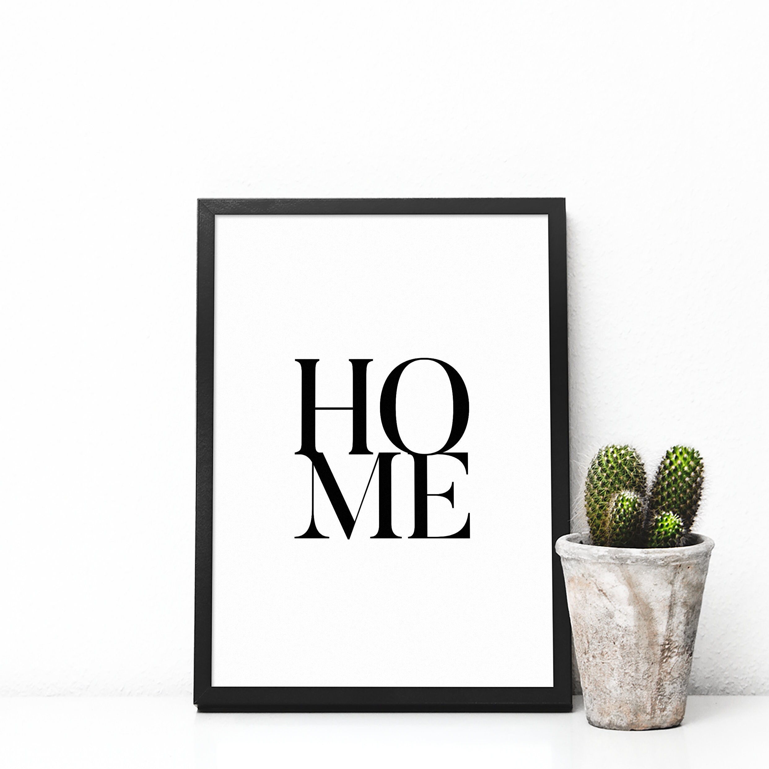Home Typographic Print - Etsy