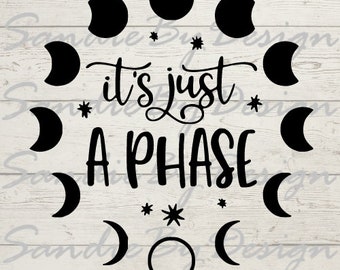 Moon Phases Svg - Etsy