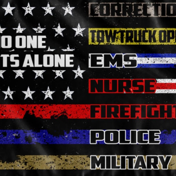 First Responders Flag Plate - Etsy