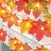 Led 2m Maple Leaf String Lights for Thanksgiving Decoration ...