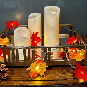 Led 2m Maple Leaf String Lights for Thanksgiving Decoration ...