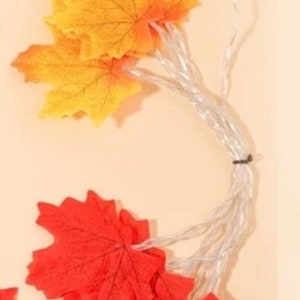 Led 2m Maple Leaf String Lights for Thanksgiving Decoration ...