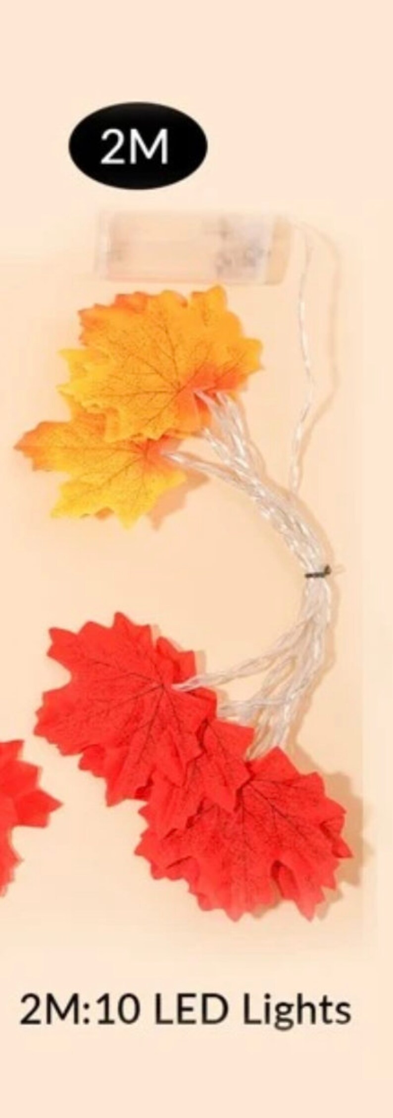 Led 2m Maple Leaf String Lights for Thanksgiving Decoration ...