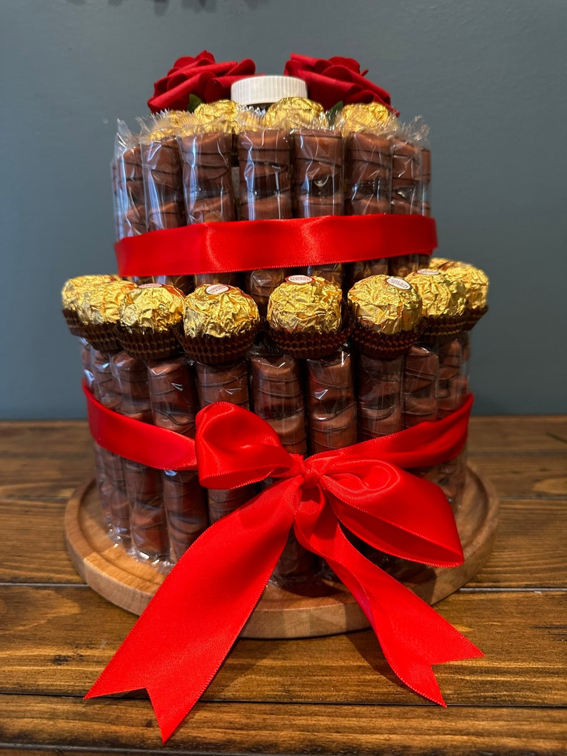 Luxury Chocolate Tower Gift- Gift for Her-gift for Him Valentine Day ...