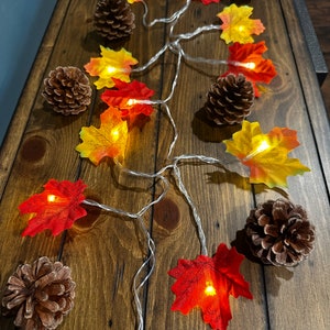 Led 2m Maple Leaf String Lights for Thanksgiving Decoration ...